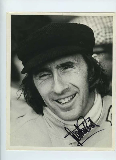 JACKIE STEWART ELF Tyrell F1 Portrait 1973 Signed Press Photograph 3 £ ...