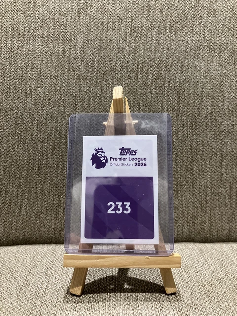 TOPPS PREMIER LEAGUE Official Stickers 2026 Adam Aznou Sticker #233 ...