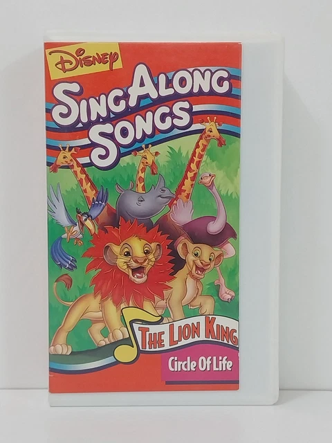 VHS DISNEY'S CIRCLE Of Life Sing Along Songs The Lion King Hard Rental ...