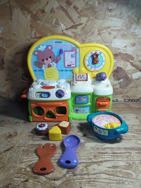 VTECH MY FIRST Kitchen Rare Vintage Interactive Kitchen Toy Fully ...