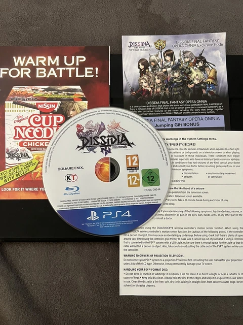 DISSIDIA FINAL FANTASY NT PlayStation 4 PS4 - Disque et inserts ...
