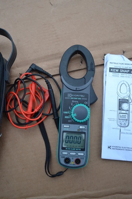 KYORITSU (KEWTECH) KEW SNAP 2055 Ac/Dc Digital Professional Clamp Meter ...