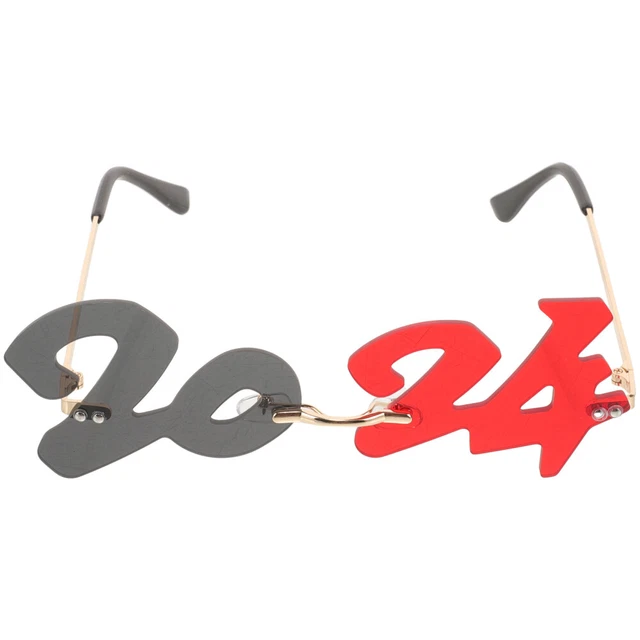 OCCHIALI DA SOLE decorativi festa di Capodanno 2024 EUR 8,18 - PicClick IT