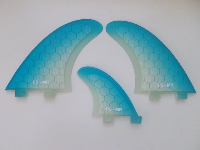 MR TWIN FIN + trailer HEXCOMB CORE surfboard fibreglass set x 3 FCS ...