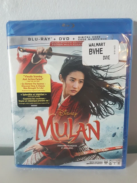 DISNEY MULAN LIVE Action 2020 Remake Blu-Ray & DVD English French Spanish $16.00 - PicClick CA