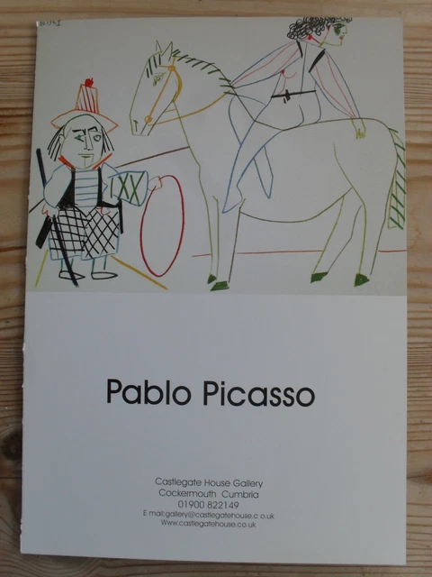PABLO PICASSO EXHIBITION Invitation Card, Castlegate House Gallery ...