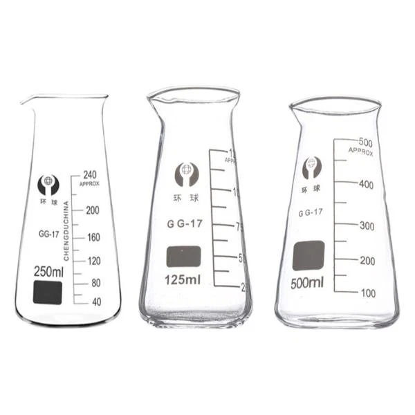 125ML-500ML BOROSILICATE GLASS Triangle Beaker Conical Beakers Scale ...