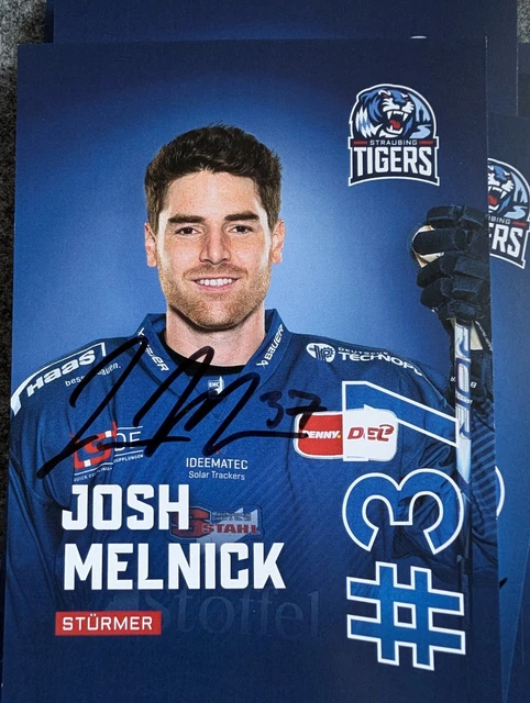 STRAUBING TIGERS 2025/26 Autograph Card Ice Hockey DEL Signed Josh ...