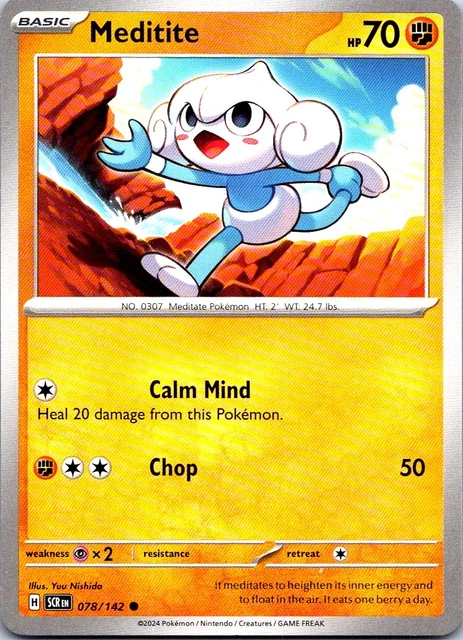 MEDITITE 078/142 POKÉMON TCG Pokémon Common Regular £1.60 - PicClick UK