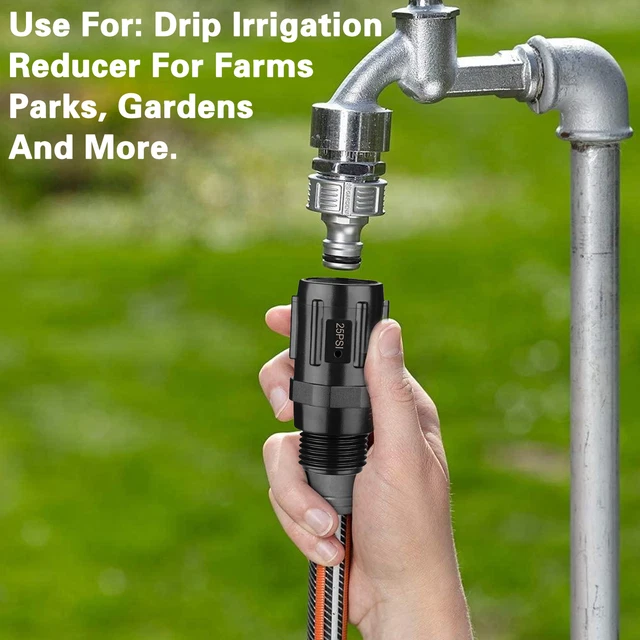 DRIP IRRIGATION REDUCER Water Pipe Valve Low Flow Pressure Regulator ...