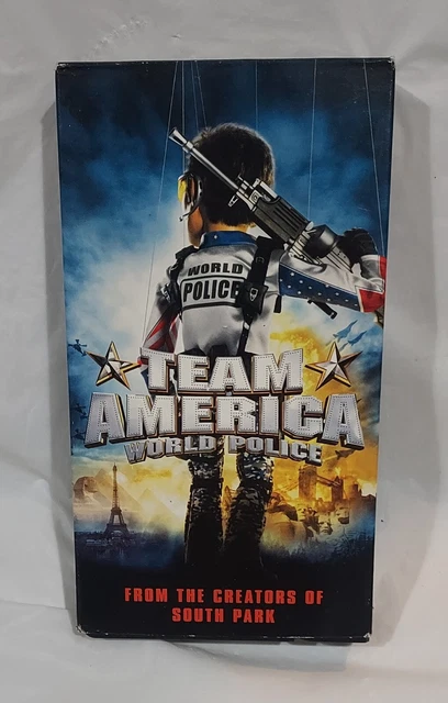 TEAM AMERICA WORLD Police VHS Tape (2005) Paramount Pictures Rated R £ ...