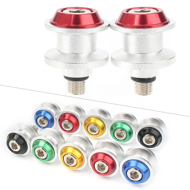 UNIVERSAL 10MM ALUMINUM Swing Arm Spool Stand Screw Slider For Yamaha 5 ...