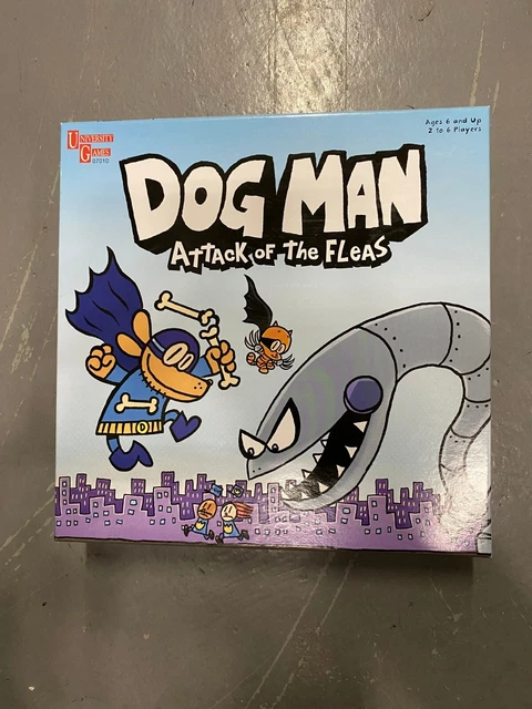 DOG MAN ATTACK of the FLEAS Board Game by University Games $15.20 ...