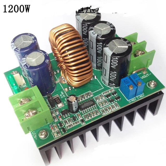 1200W 20A DC-DC Converter Boost Step-up Power Supply Module IN 8-60V ...