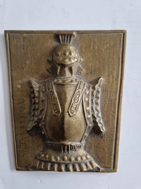 PLAQUE BRONZE GENIE Larzac Construit En 1903 / Aveyron EUR 35,00 ...