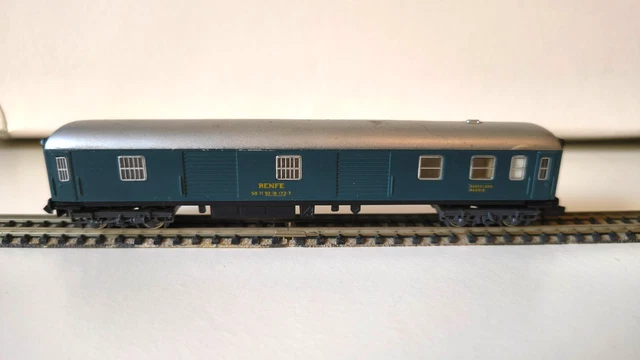 IBERTREN N GAUGE freight/postal coach wagon RENFE green boxed £16.13 ...
