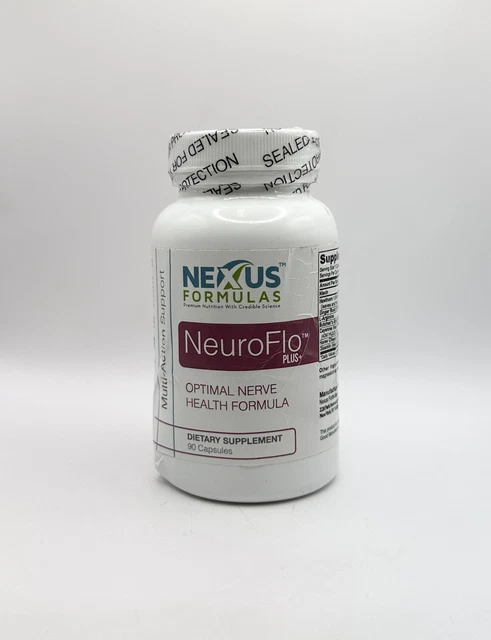 NEXUS FORMULAS NEUROFLO Plus+ Nerve Health Formula (90 Caps) New ...
