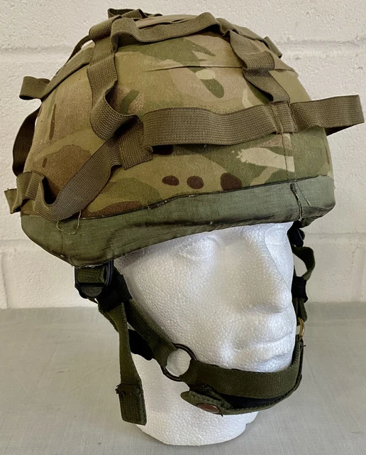 BRITISH MILITARY ISSUE Mk.7 Ballistic Combat Helmet with MTP Cover ...