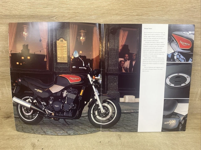 1996 TRIUMPH MOTORCYCLES Sales Brochure Featuring Trident Trophy Sprint ...