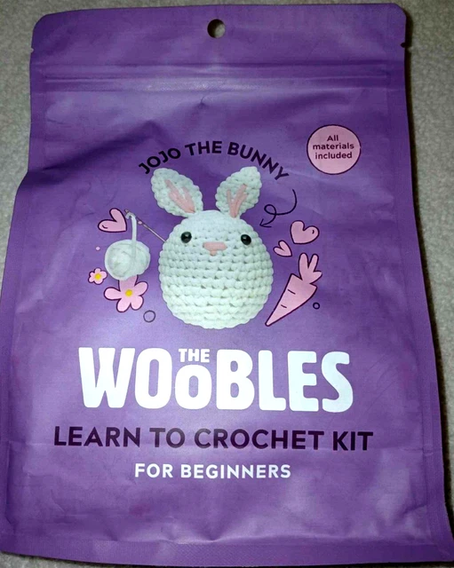 THE WOOBLES JOJO the Bunny Learn To Crochet Kit For Beginners $23.99 ...