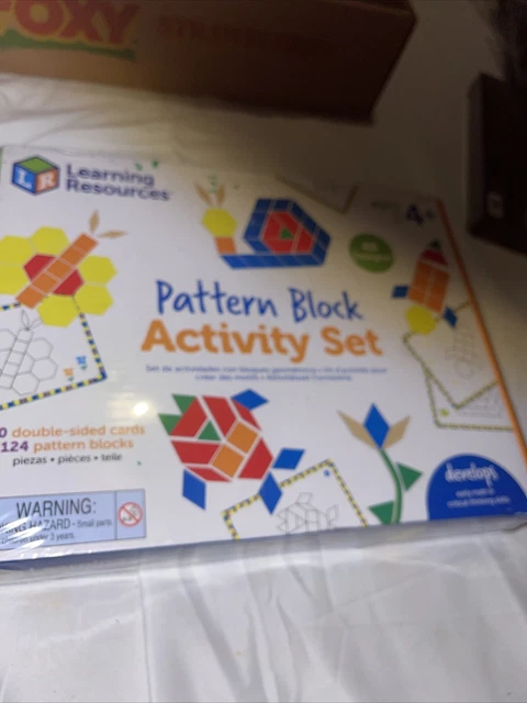 LEARNING RESOURCES 6134 Pattern Block Design And Discover $9.99 - PicClick