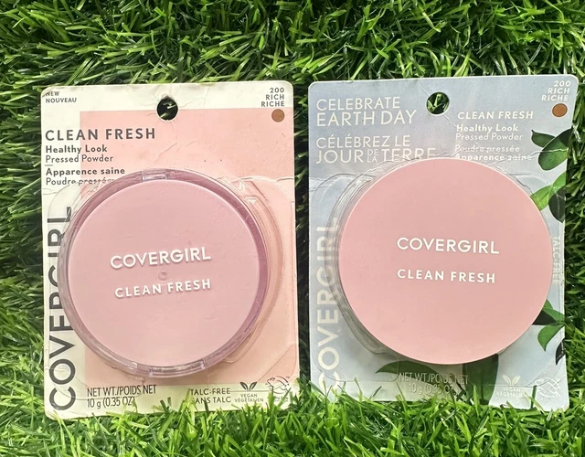 COVERGIRL CLEAN FRESH Healthy Look Pressed Powder # 200 Rich ~ Lot Of 2 ...