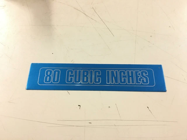 NOS VINTAGE 80 Cubic Inch Decal Emblem Saddlebag Sticker Harley FLH ...