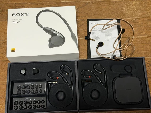 SONY IER-M7 IN-EAR Monitor Headphones Hi-Res 5BA Balanced Armature ...