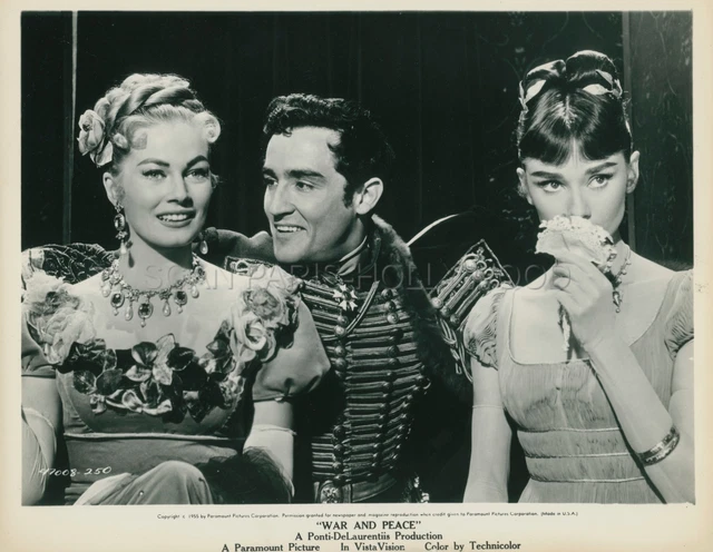 AUDREY HEPBURN ANITA Ekberg War Und Peace 1956 Vintage Foto Original ...
