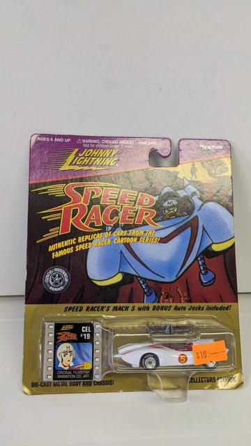 1997 JOHNNY LIGHTNING Speed Racer Mach 5 CEL #18 édition collector MOC ...