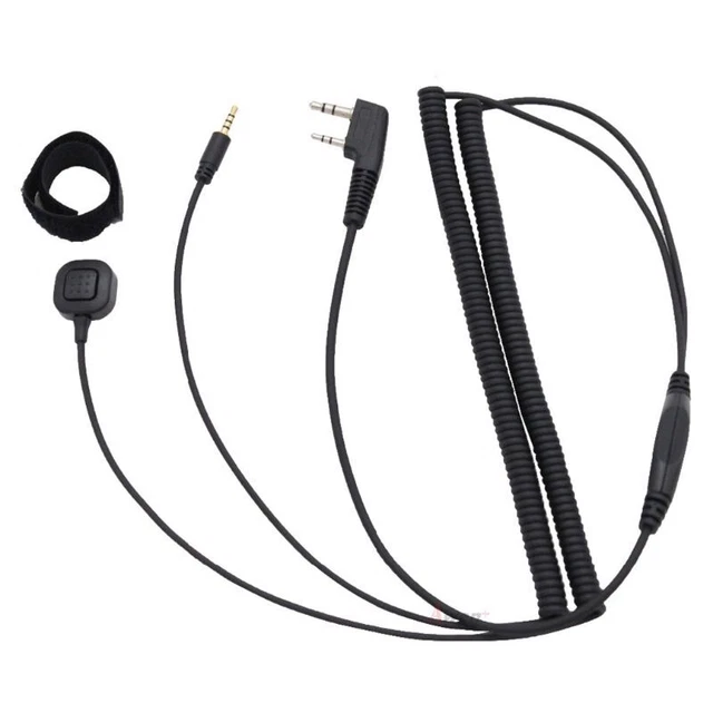 HEADSET CONNECTING CORD Cable for Two Way Handheld Radios and Headsets ...