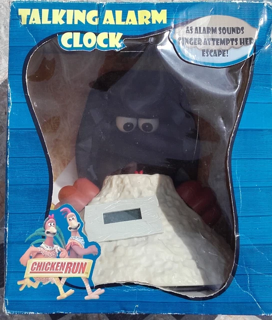 CHICKEN RUN GINGER'S Escape Moving Digital Talking Alarm Clock 2000 ...