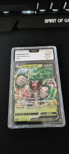CARTE POKEMON JP - GORYTHMIC/RILLABOOM V- 009/190 Shiny Star V PCA 9,5 ...