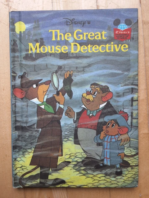 DISNEYS, THE GREAT Mouse Detective Hardback book. 1986. Excellent ...
