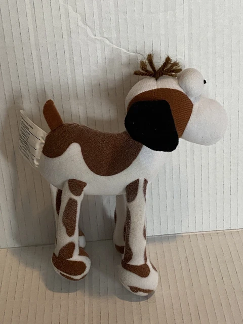 TOY CONCEPTS 1996 Plush Bendy Poseable Small Fun Brown White Puppy Dog ...