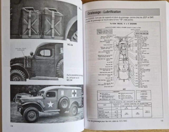 LIVRE DODGE VC-1-WC-64KD 3/4 tonnes 4x4 par Emile Becker 1940-1945 ...