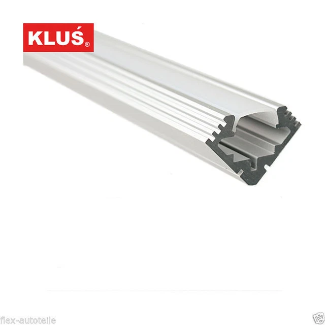 ALUMINIUM PROFILE 19 mm x 19 mm LED profile bar without cover £10.49 ...