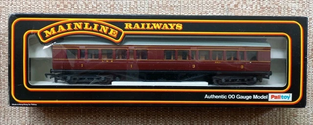 MAINLINE RAILWAYS LMS 57' 1ST/3RD Class Corridor Coach Crimson 37-109 ...