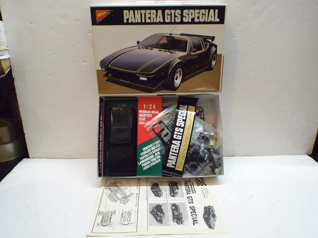 RARE NICHIMO PANTERA GTS SPECIAL CAR MOTORIZED PLASTIC KIT BOXED (k482 ...