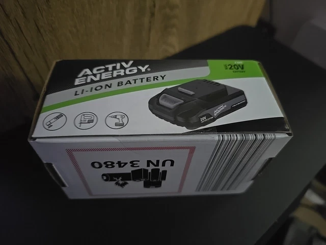 FERREX ACTIV ENERGY 20V 2Ah 37Wh Battery Li-Ion For Ferrex TOOLS Aldi £ ...
