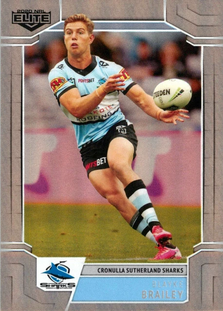 2020 CRONULLA SHARKS NRL Card BLAYKE BRAILEY Elite Silver EUR 3,33 ...