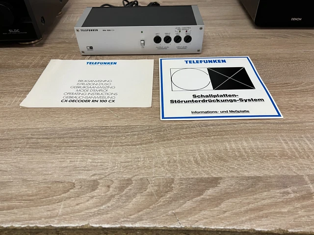TELEFUNKEN CX-DECODER RN 100 CX mit Anleitung + Störunterdrückungs ...