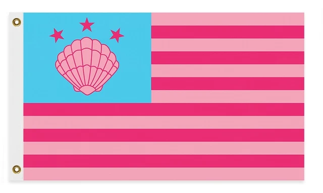 BARBIELAND FLAG BARBIE Movie Prop Replica 2x3/3x5 Pole Flag/Banner ...