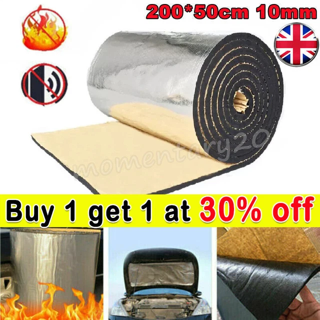 10MM SOUND DEADENING Mat Car Firewall Heat Shield.Thermal Insulation ...
