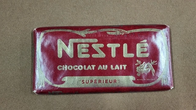 ANCIENNE PLAQUETTE DE Chocolat Au Lait Nestle Factice Echantillon EUR ...