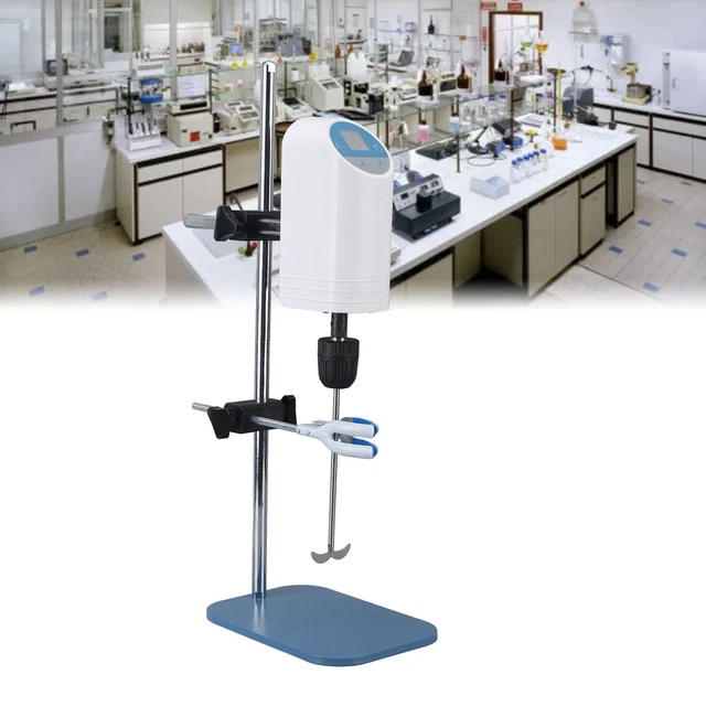 LABORATORY ELECTRIC OVERHEAD Stirrer Lab Digital Mixer 100-2000RPM ...