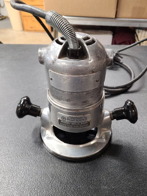 VINTAGE ROCKWELL ROUTER Model 100-M Motor W/ 100-B Base $40.00 - PicClick