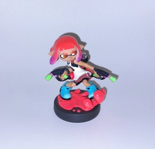 NINTENDO AMIIBO FIGUR - Inkling Mädchen Girl pink - Splatoon Collection ...