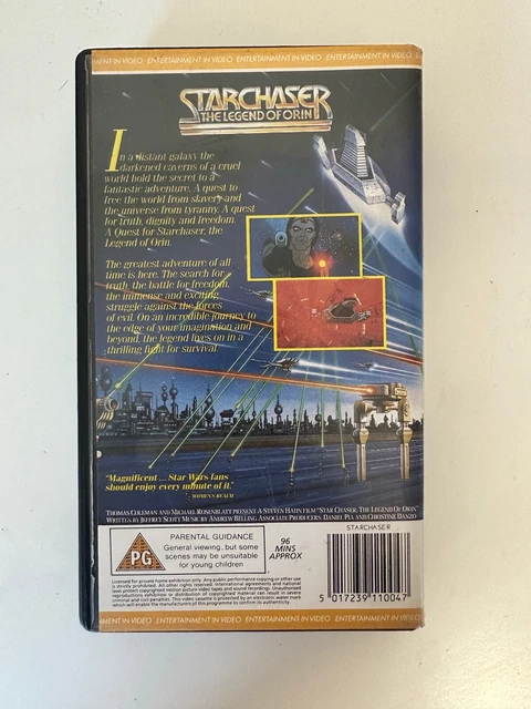 STARCHASER THE LEGEND OF ORIN EIV VHS VIDEO 1986 Star Wars RARE £39.99 ...