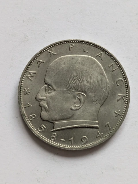 GERMANY TWO 2 Deutsche Mark 1967 J Max Planck £1.16 - PicClick UK